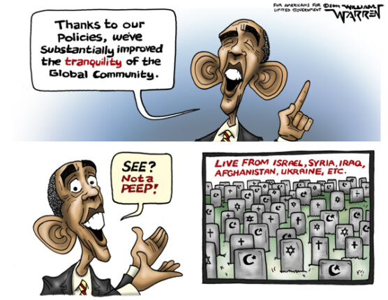 Cartoon: "Not a peep"