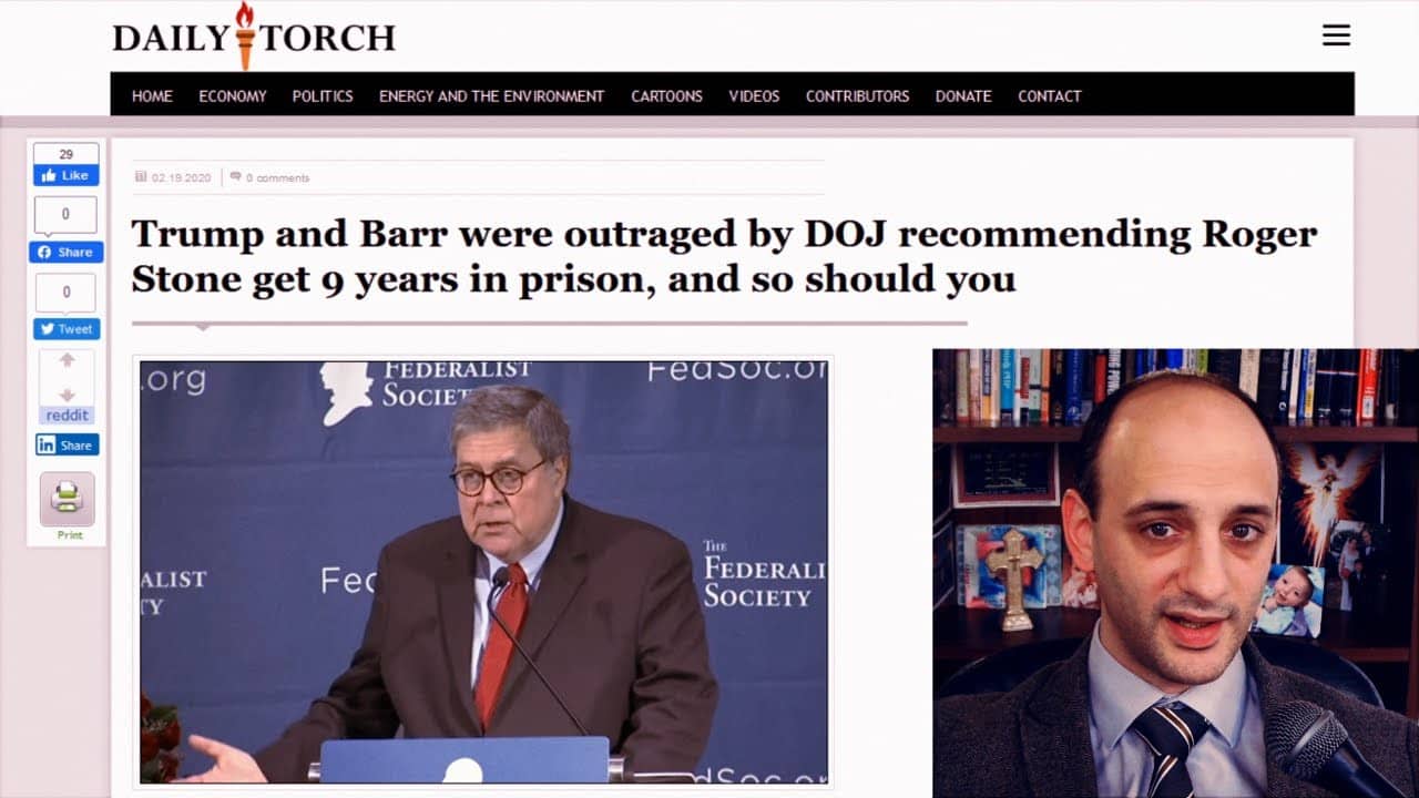 Attorney General Barr oversees DOJ including sentence recommendations ...